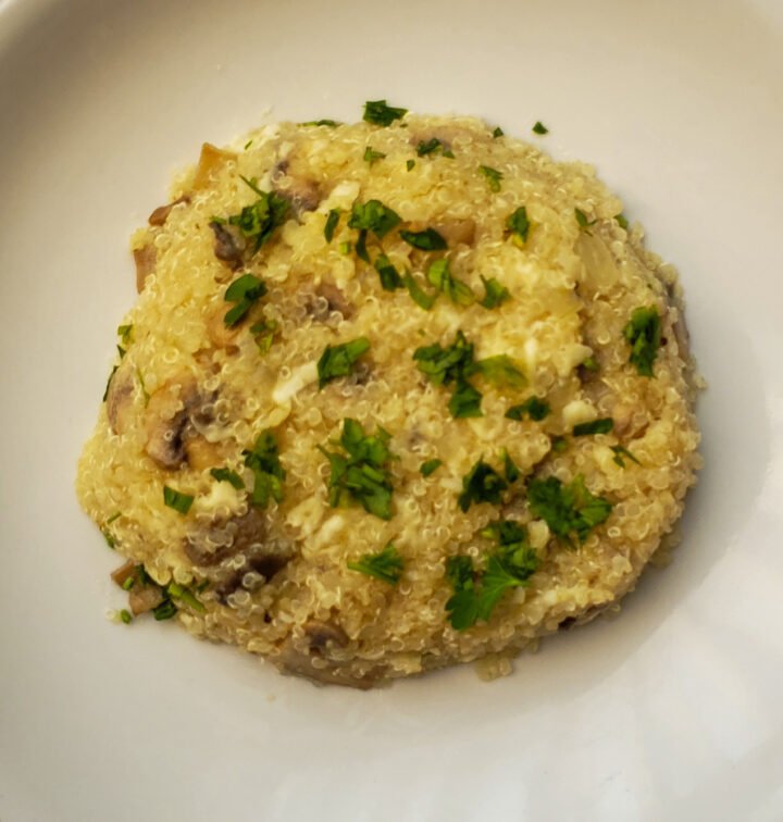 Risotto de quinoa con champiñones o quinotto - Dkarolina